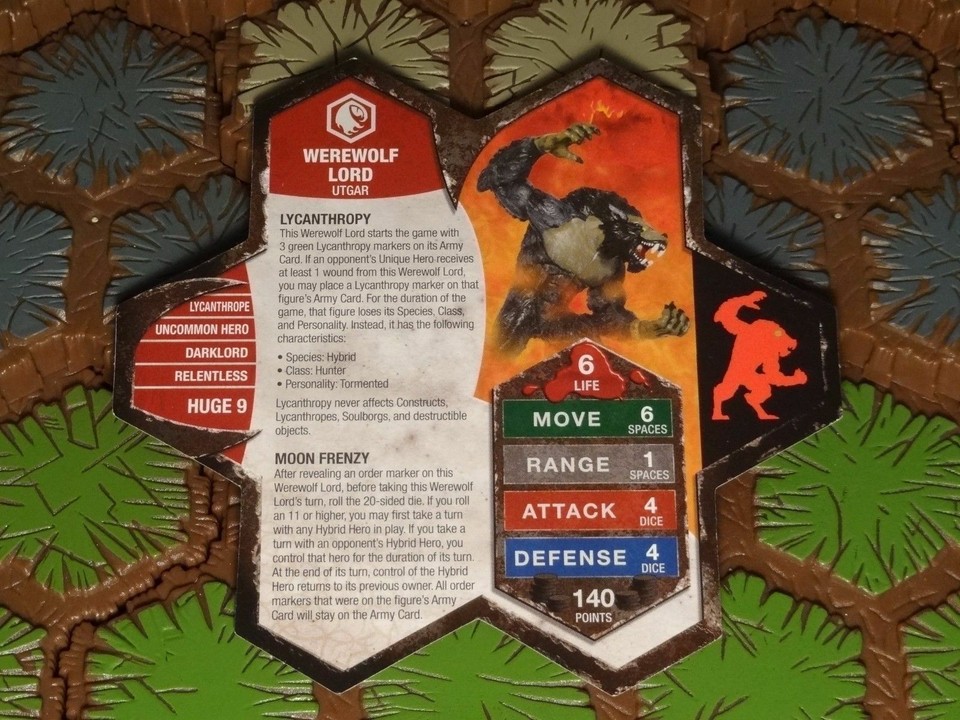 Werewolf Lord - Heroscape- Wave 12/D2 - Warriors of Eberron- Free Ship ...