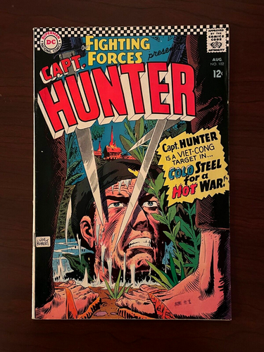 Our Fighting Forces #102 (DC 1966) Capt. Hunter Vietnam War Joe Kubert ...