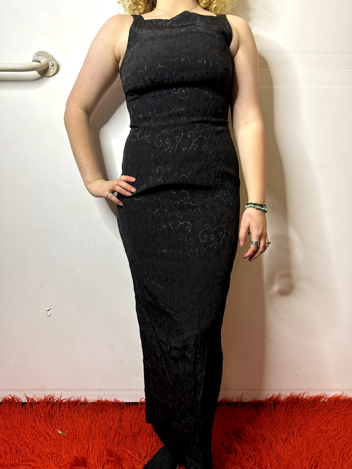 Vintage Australian Farouche 1960s Black Wiggle Dress … - Gem