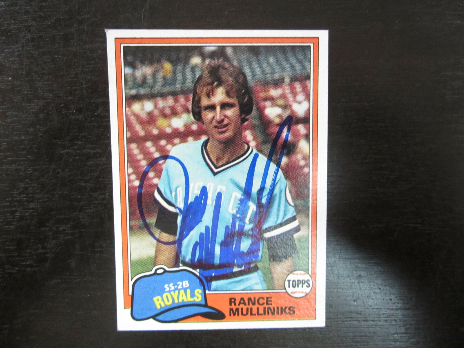 1981 Topps # 433 Rance Mulliniks Autograph Signed Card (M) Kansas City ...
