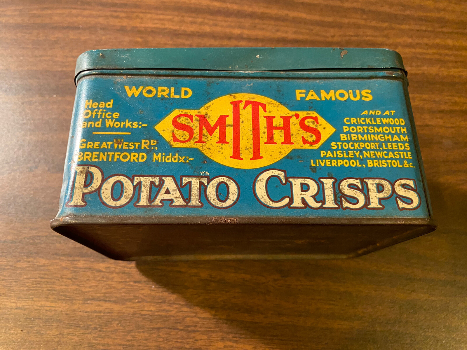 World Famous Smith’s Potato Crisps Tin Box (empty) | eBay