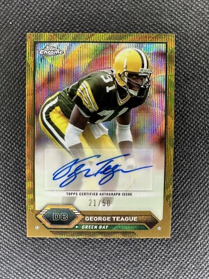 2023 Topps Composite George Teague Auto Chrome Gold Wave Refractor /50 ...