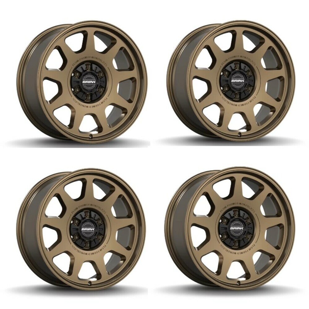 Set 4 20" Brink Wheels B302 Alpine Bronze 20x9 Flow Formed 6x5.5 6x135 ...