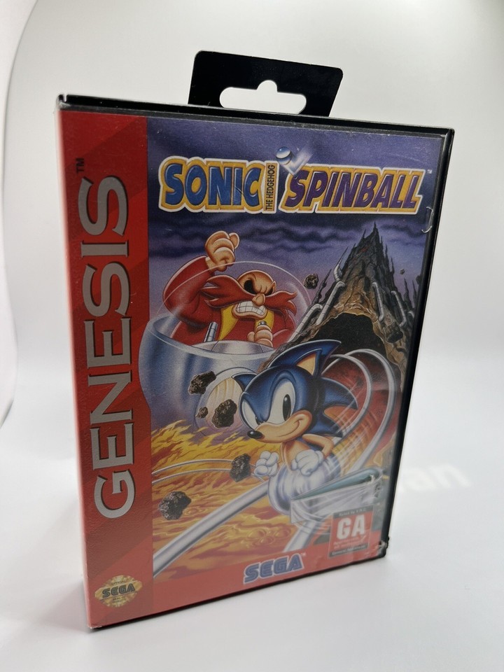 Sonic Spinball (Sega Genesis, 1993) Authentic Complete CIB W/ Manual ...