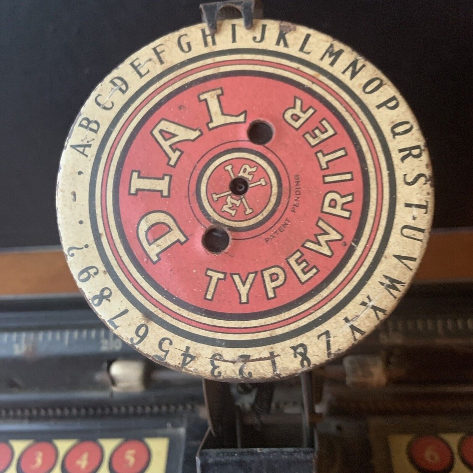 Vintage Marx De-Luxe Dial Tin Toy Typewriter 1930s Made in USA | eBay