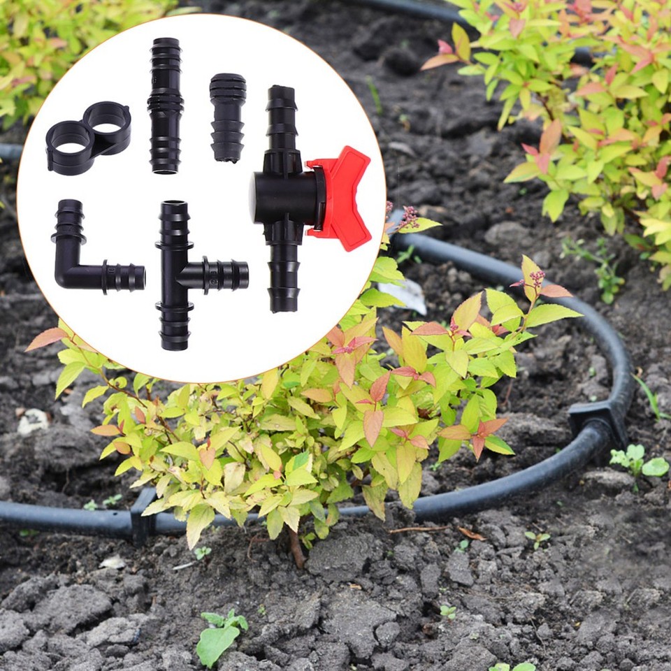 84 Pcs Irrigation Tubing Fittings Set Elbows Couplings Tees End Plug ...