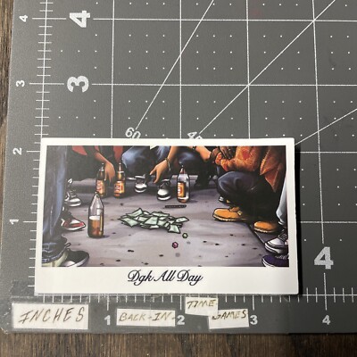 Playing Street Craps Adult Humor Sticker For Skateboard Phone Guitar ...