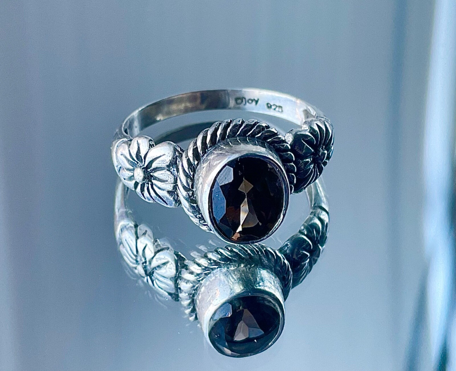 D’Joy 925 STERLING SILVER CITRINE RING SIZE 11 | eBay