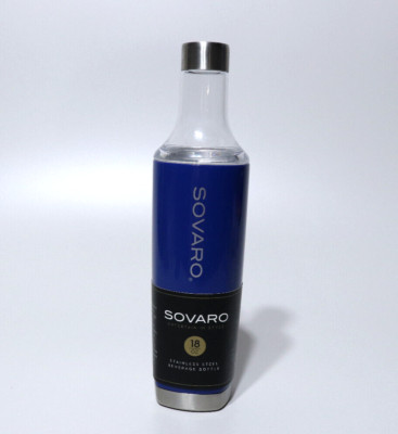 NEW Sovaro 18oz Stainless Tumbler Infuser Bottle Blue - Fruit Cocktails ...