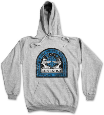USCSS COVENANT PATCH HOODIE Ripley Prometheus Weyland Alien Ship | eBay