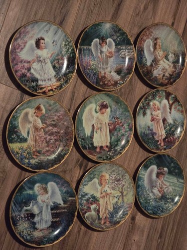 Garden Blessings Angel Plates, Multicolor, 8.5" | eBay