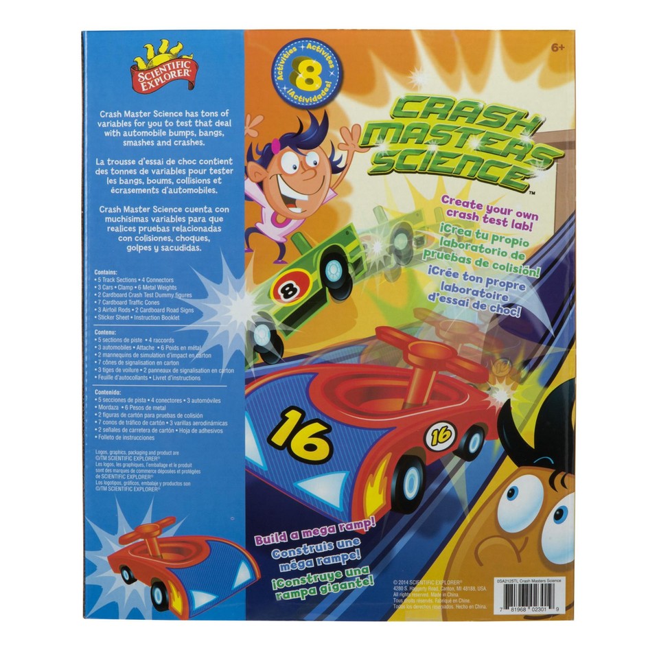 CRASH MASTERS SCIENCE - KIDS EDUCATIONAL 8 CRASH TEST ACTIVITIES ...