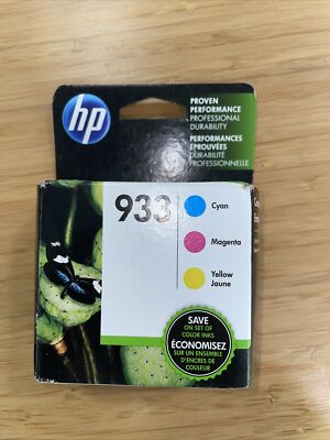 HP 933 Cyan, Magenta and Yellow Ink Cartridges - EXP Mar 2019 ...