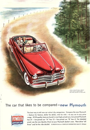 1949 Ad Plymouth/Stereo Realist Camera/South Africa/Mosler Record ...