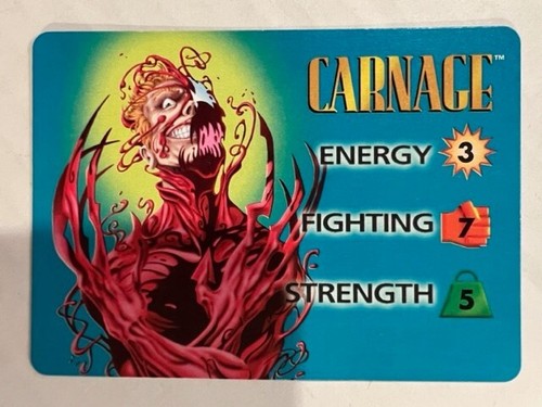 Marvel Overpower CARNAGE Hero 3-7-5 Character Card 1995 NM/M ️ | eBay
