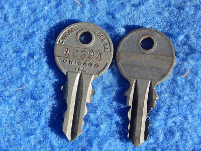 Wurlitzer Key WC 394 - Chicago Lock - wall box or cash box key ...