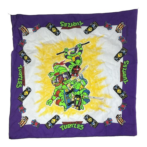 VTG Teenage Mutant Ninja Turtles TMNT 1990 Bandanna Scarf Bandana ...