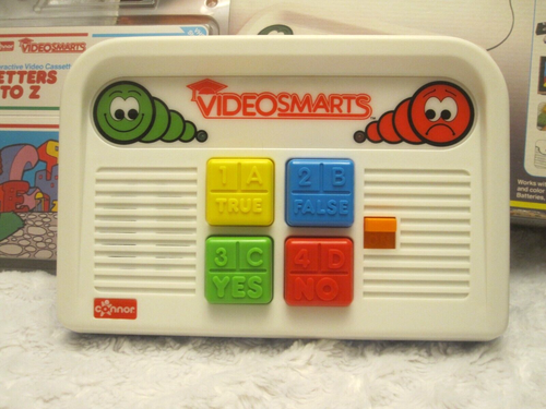 VideoSmarts Vtg 80's Interactive Kid Video Game VCR Console w/ 2 Tapes ...