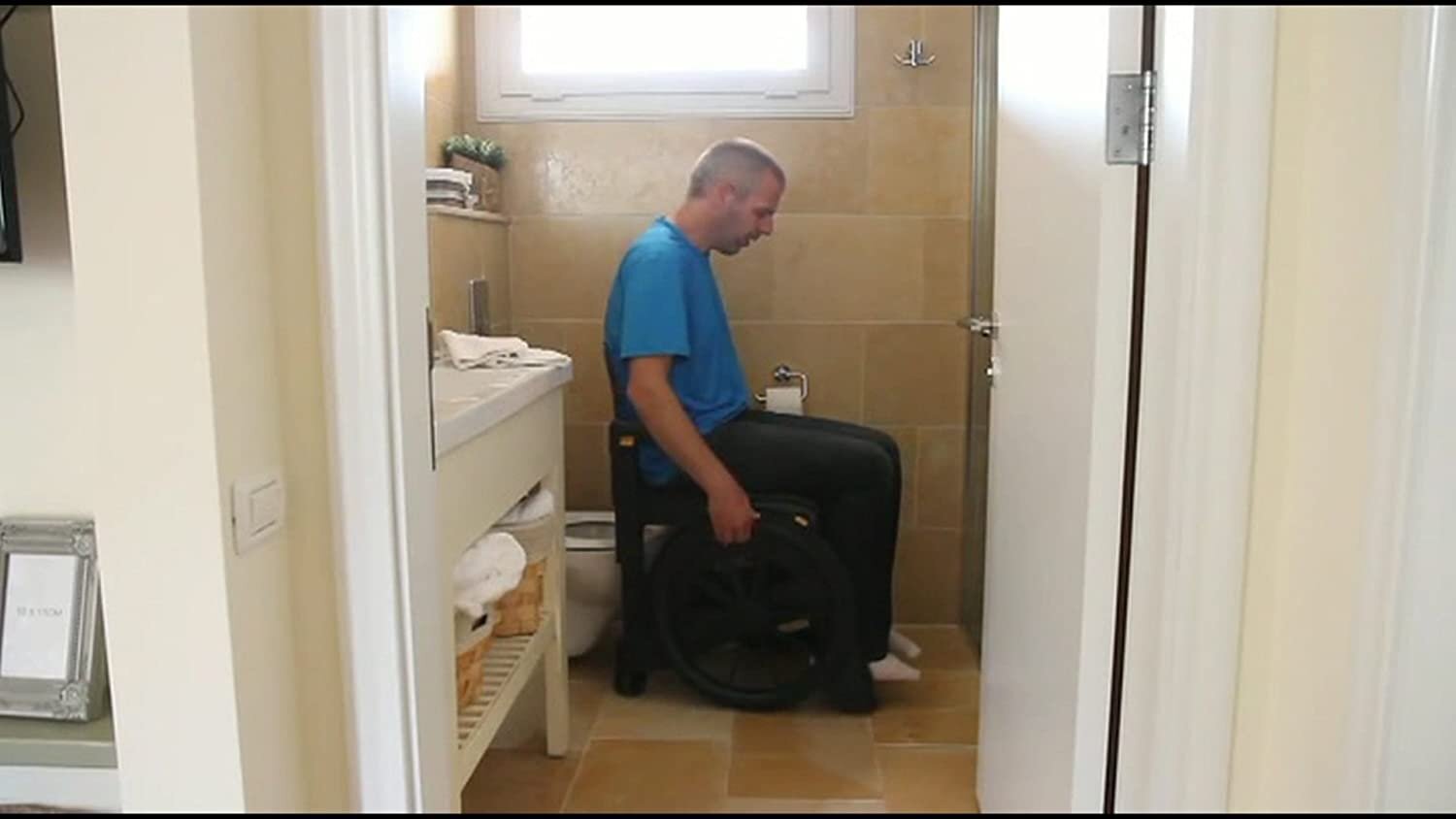 Travel Pal - 4 in 1 Portable Travel Commode Shower Wheelchair Combo ...