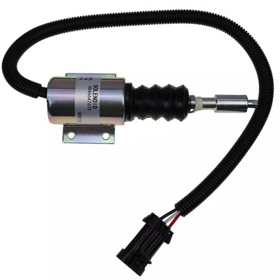 12V Fuel Solenoid 1813868C1 for Navistar International Engine DT360 ...