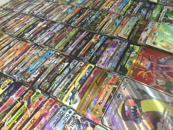 Pokemon Card Lot 100 OFFICIAL NEW TCG Cards + Ultra Rare EX GX VMAX V ...