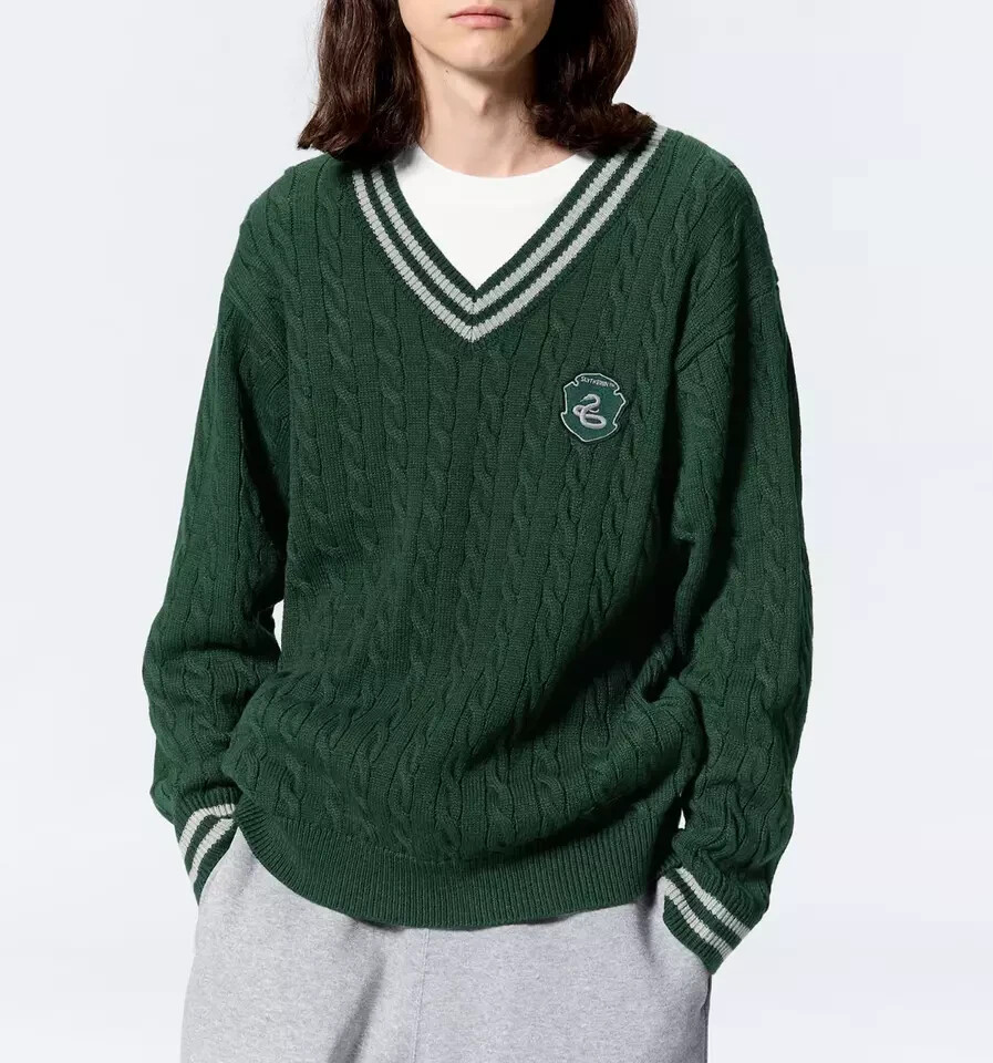 Harry Potter x GU collaboration V Neck Sweater 4 Colors NEW Japan 2024 ...