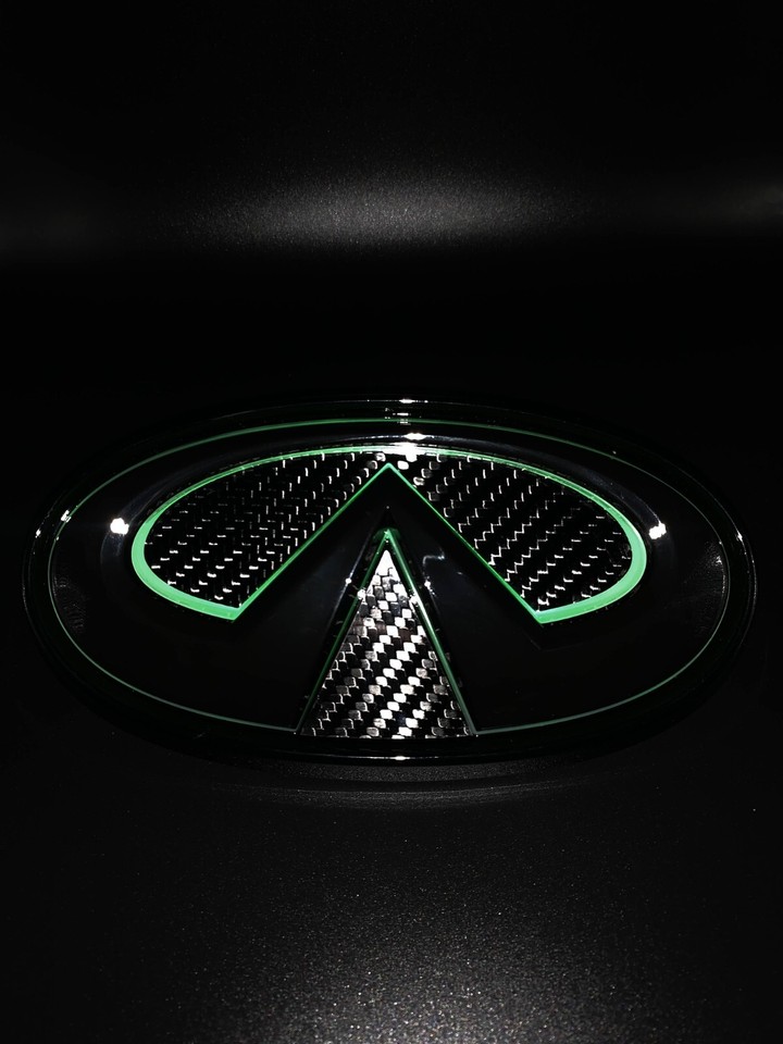 Infiniti Q50 2014-2017 RGB Carbon Fiber Emblem Gloss Black | eBay