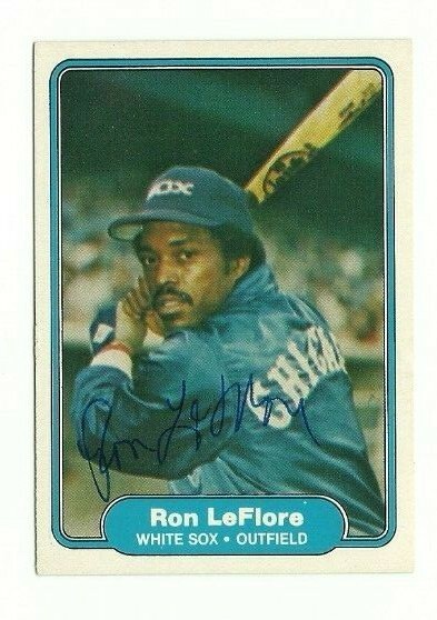 Ron LeFlore 1982 Fleer signed auto autographed card White Sox | eBay