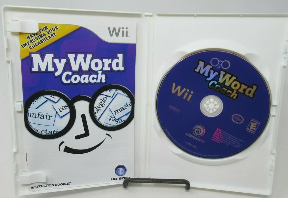 MY WORD COACH GAME FOR NINTENDO Wii, GAME DISC, CASE, MANUAL, IMPROVE ...