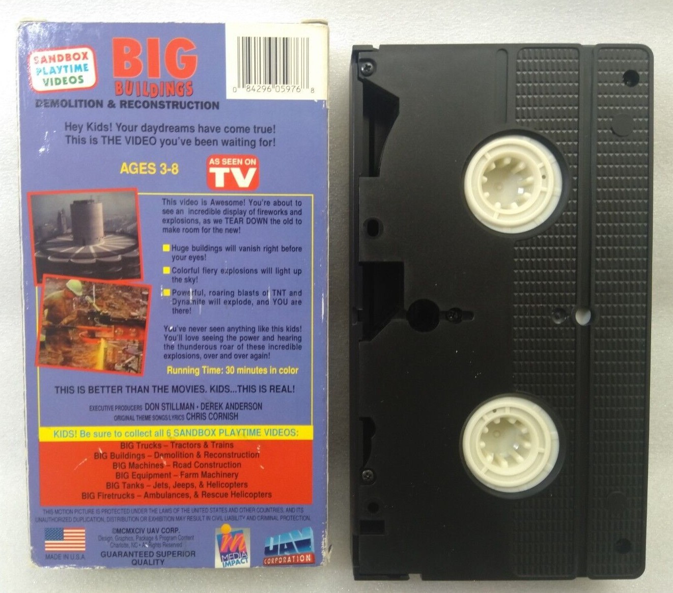 VHS BIG Buildings Demolition and Reconstruction (VHS, 1991, UAV ...