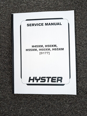 Hyster D177 H45XM H50XM H55XM Gas Forklift Lift Truck Shop Service ...