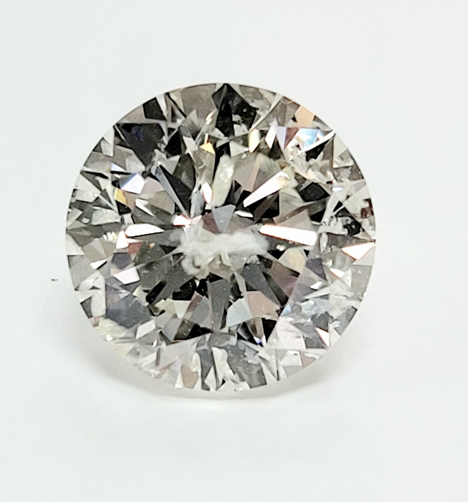 2.09ct I Color SI2 Clarity Round Excellent Cut Brilliant Natural Loose ...