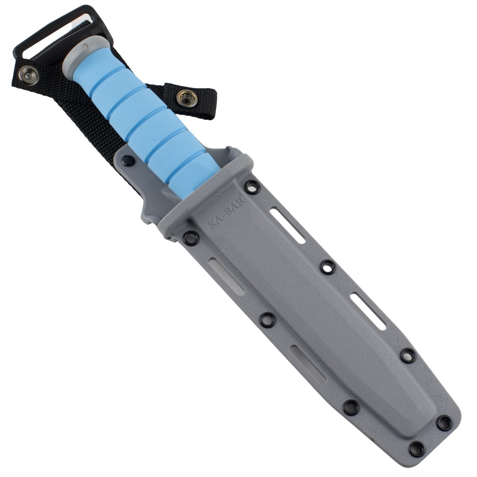 Kabar USSF Space Bar Fixed Blade Knife Ka-Bar Blue Handle Cro Van ...