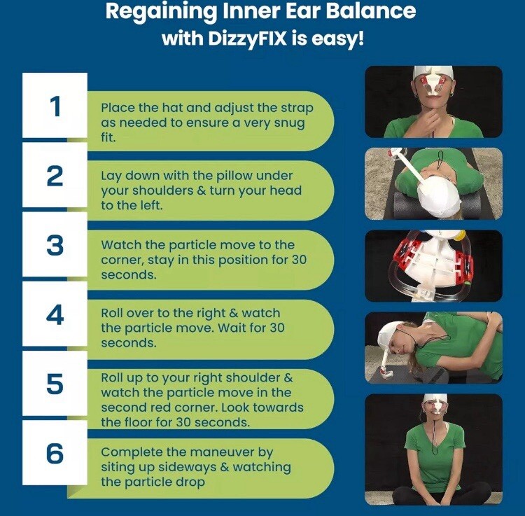 Dizzy Fix Vertigo Exercise Trainer for Home Use Drug Free Safe ...