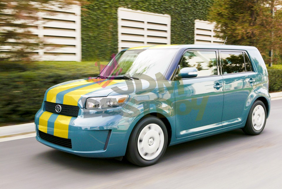 Gloss Color Racing Stripes Vinyl Wrap Decal For Scion XB Sticker 10FT ...