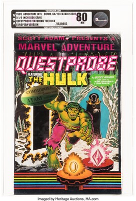 SEALED PC 1st HULK Game POP 7 VGA 80 MARVEL Euro QuestProbe, Atari ...