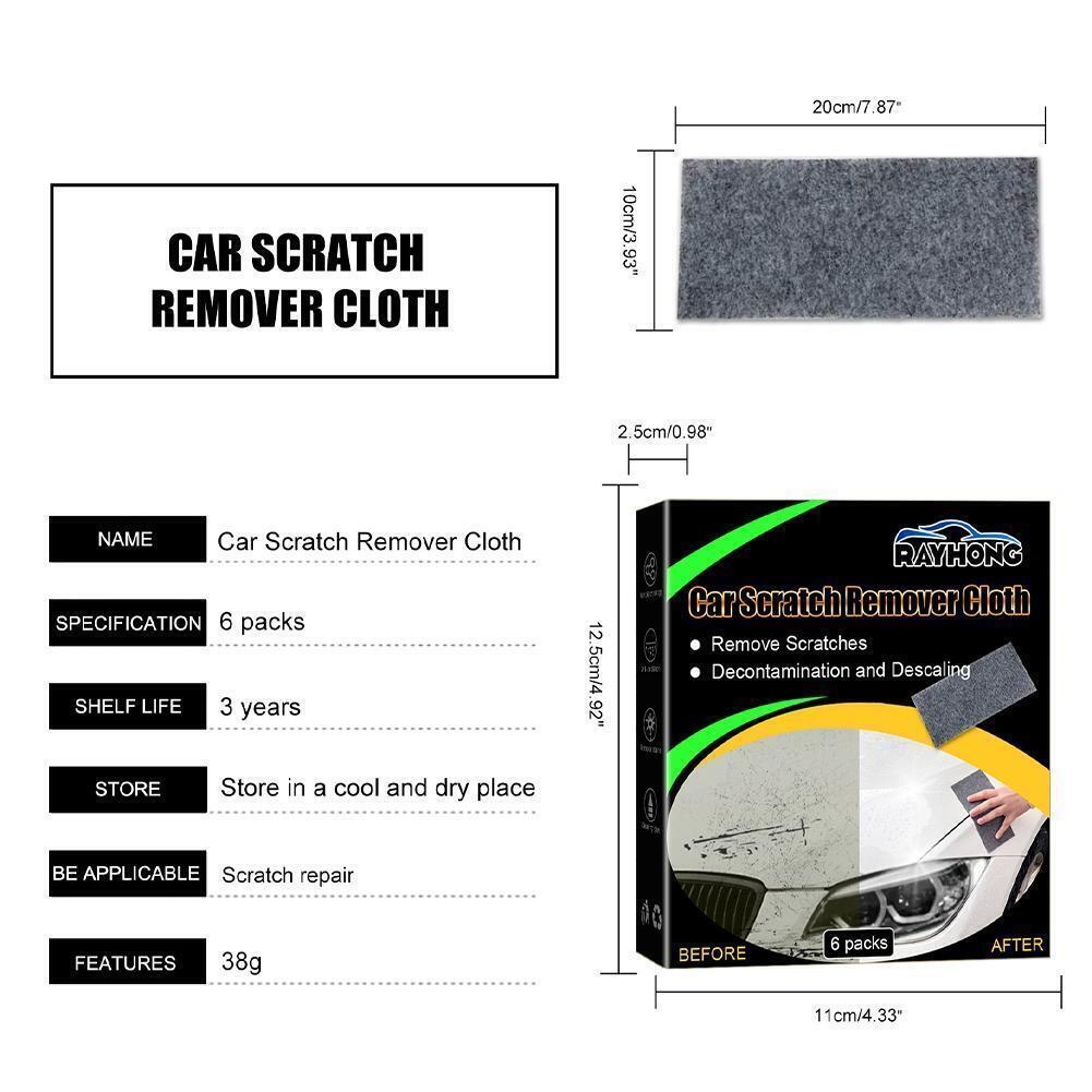 6X Nano Repair Cloth Cars Scratch Magic Cloth Repair Paint Scratches ...