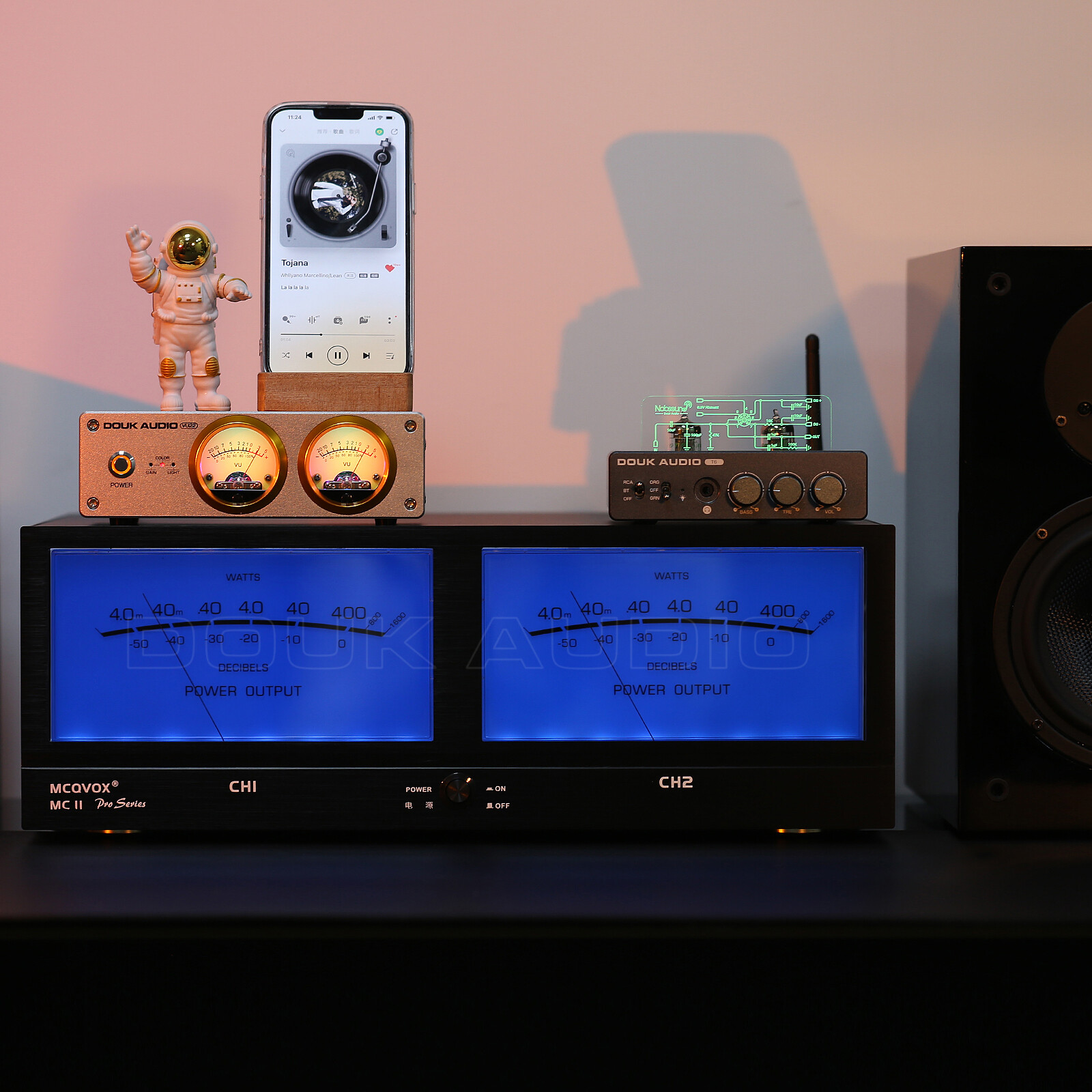 Dual Analog VU Meter DB Panel MIC/LINE Sound Level Indicator Audio ...