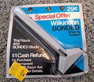 Vintage Wilkinson Bonded Shaving System Trial Razor and Bonded Blade | eBay