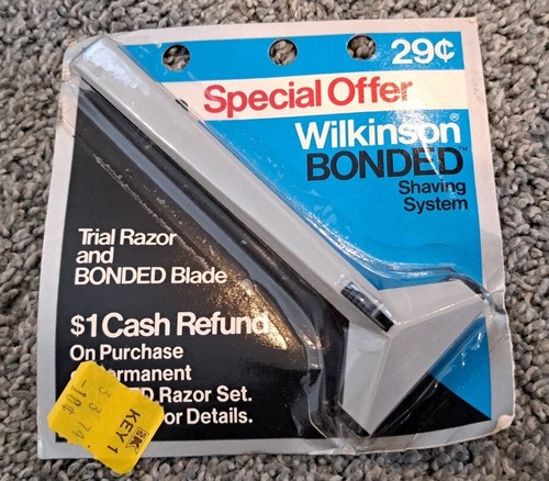 Vintage Wilkinson Bonded Shaving System Trial Razor and Bonded Blade | eBay