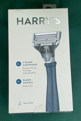 Harry's 5-Blade Men's Razor 1 Razor Handle + 2 Razor Blade Cartridges ...