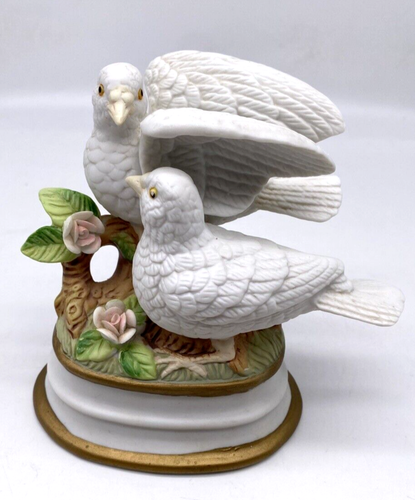 Vintage Towle Porcelain Doves Music Box that Plays Theme from The ...