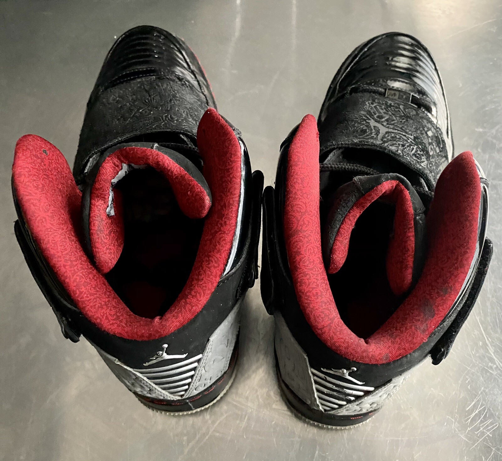 AIR JORDAN FUSION AJF 20 “BEST OF BOTH WORLDS” BLACK/RED MENS SIZE 11.5 ...