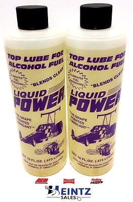 Power Plus Lubricants 2 PACK Fuel Additive Alcohol Top Lube Grape ...
