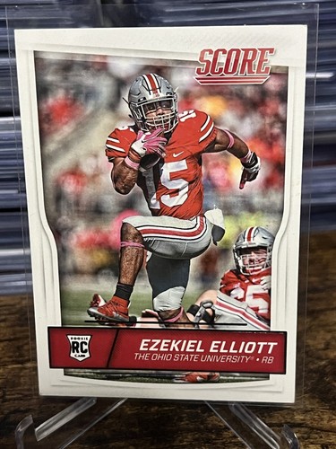 2016 Panini Score Ezekiel Elliot Draft No. 344 OSU/Dallas Cowboys ...