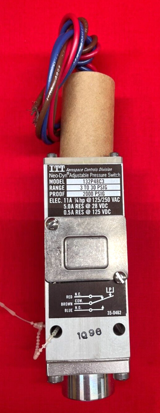 ITT+125%2F250V%2C+3+PSI+Pressure+Switch+-+132P48C3 for sale online | eBay