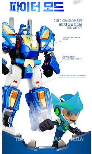 [Dino Core] Evolution 4 Mega D_Fighter TRI Transformer Robot ...