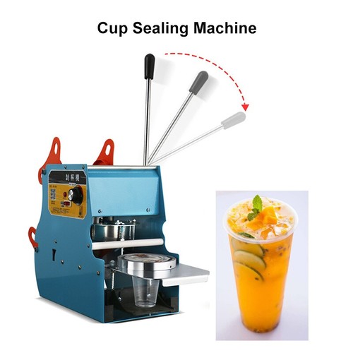 Commercial Milk Tea Sealing Machine Plastic Cup Sealing Machine 9cm ...