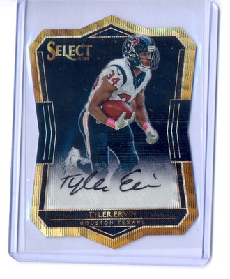TYLER ERVIN 2016 SELECT DIE-CUT PRIZM WAVE AUTOGRAPH AUTO ROOKIE RC #4/ ...