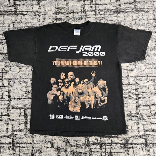 Vtg 2000 Def Jam Music Group Shirt XL Method Redman Jay-Z DMX Rap Tee ...
